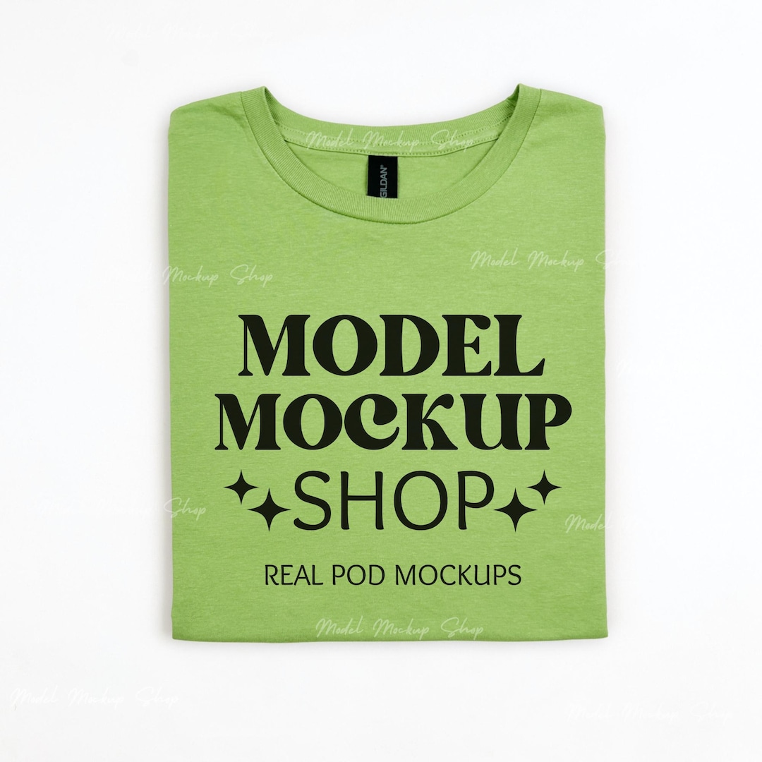 Gildan 5000 Kiwi Flat Lay Mockup, 5000 Kiwi Flat Lay Shirt Mock, 5000 ...