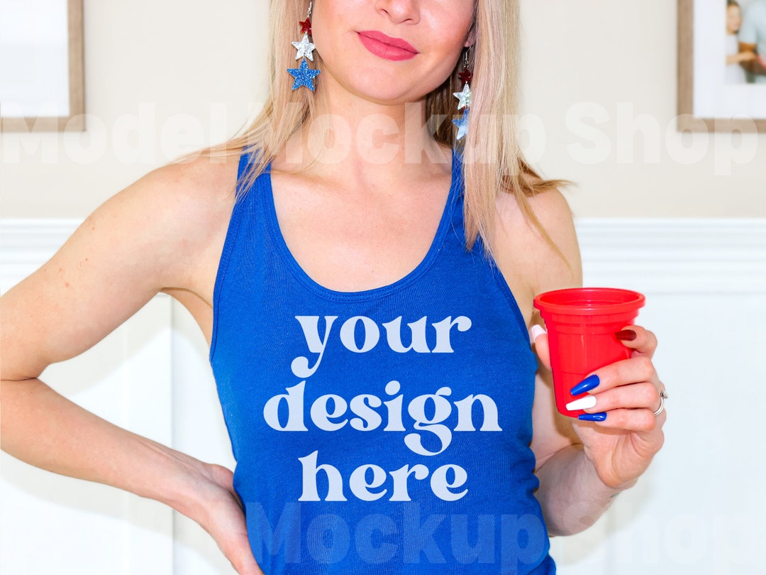 Next Level 1533 Mockup, Royal Blue Mockup, 4th of July Mockup, Summer ...
