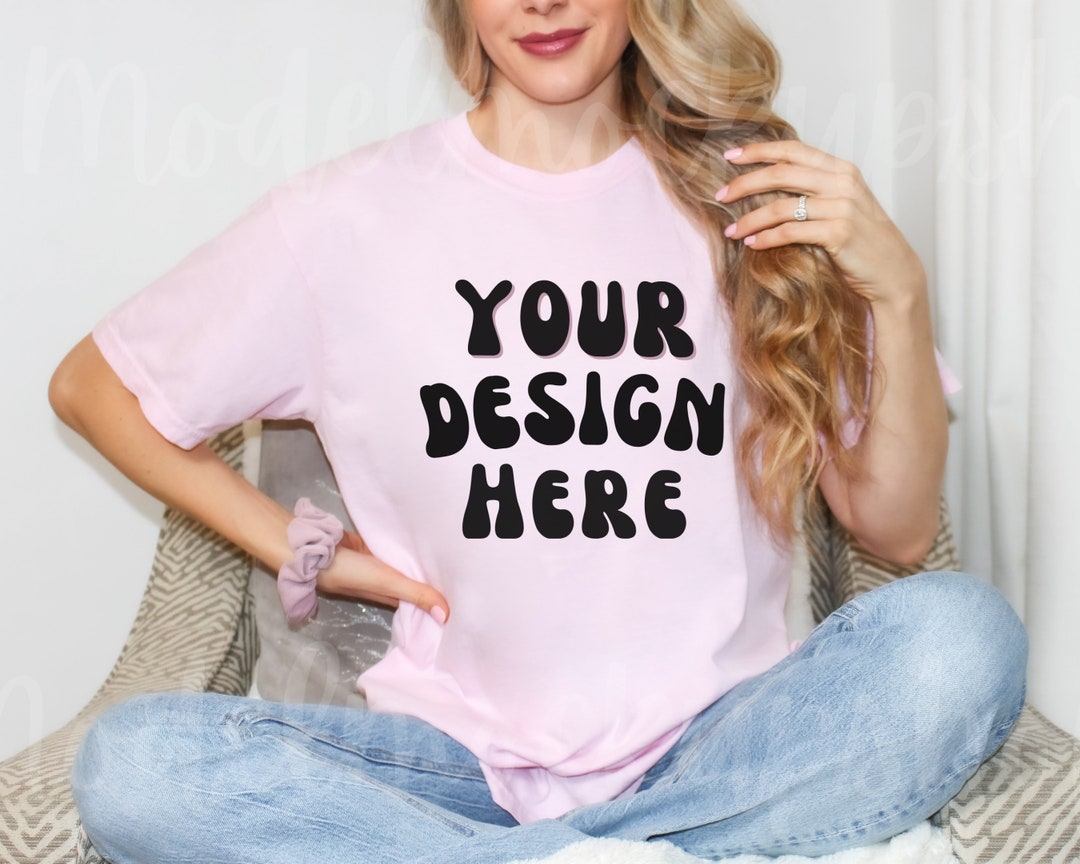 Comfort Colors C1717 Blossom Mockup, C1717 Mockup, Spring Mockup ...