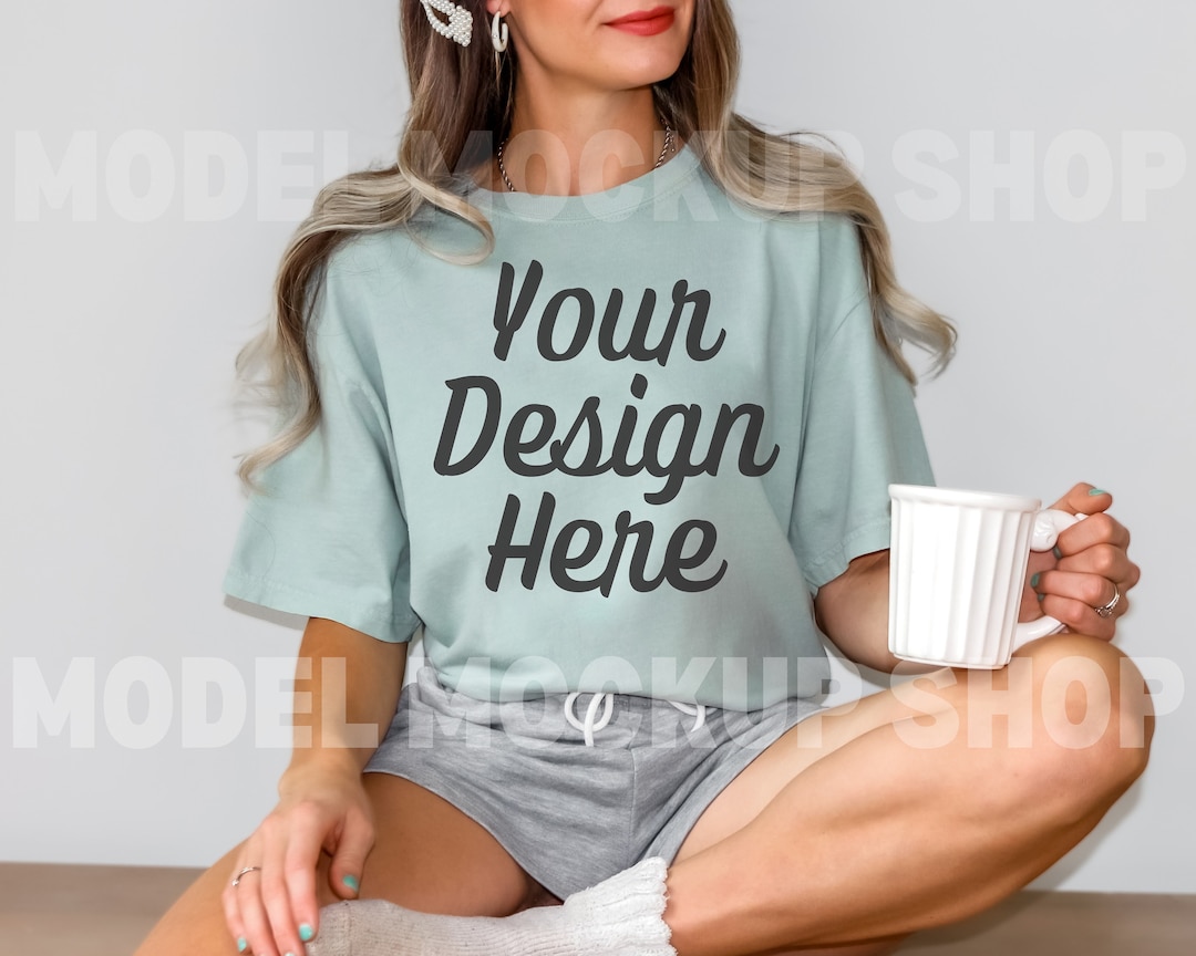 Comfort Colors C1717 Bay Mockup Comfort Color Bay Mock up Model Mock up ...