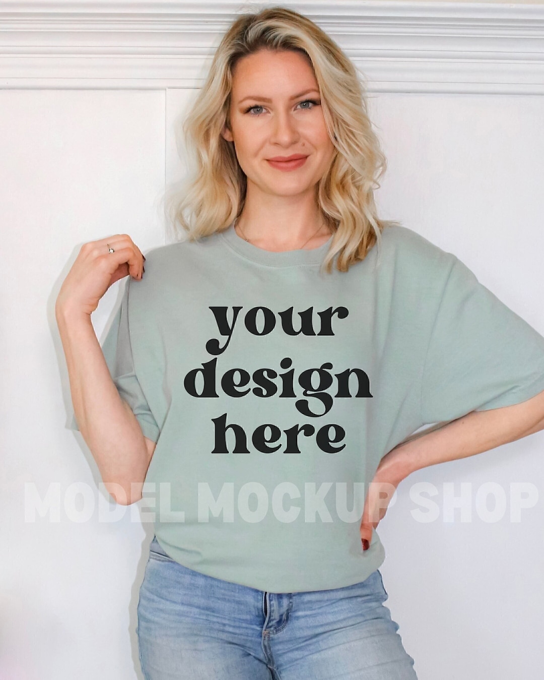 Comfort Colors C1717 Bay Mockup Comfort Color Bay Mock up Model Mock up ...