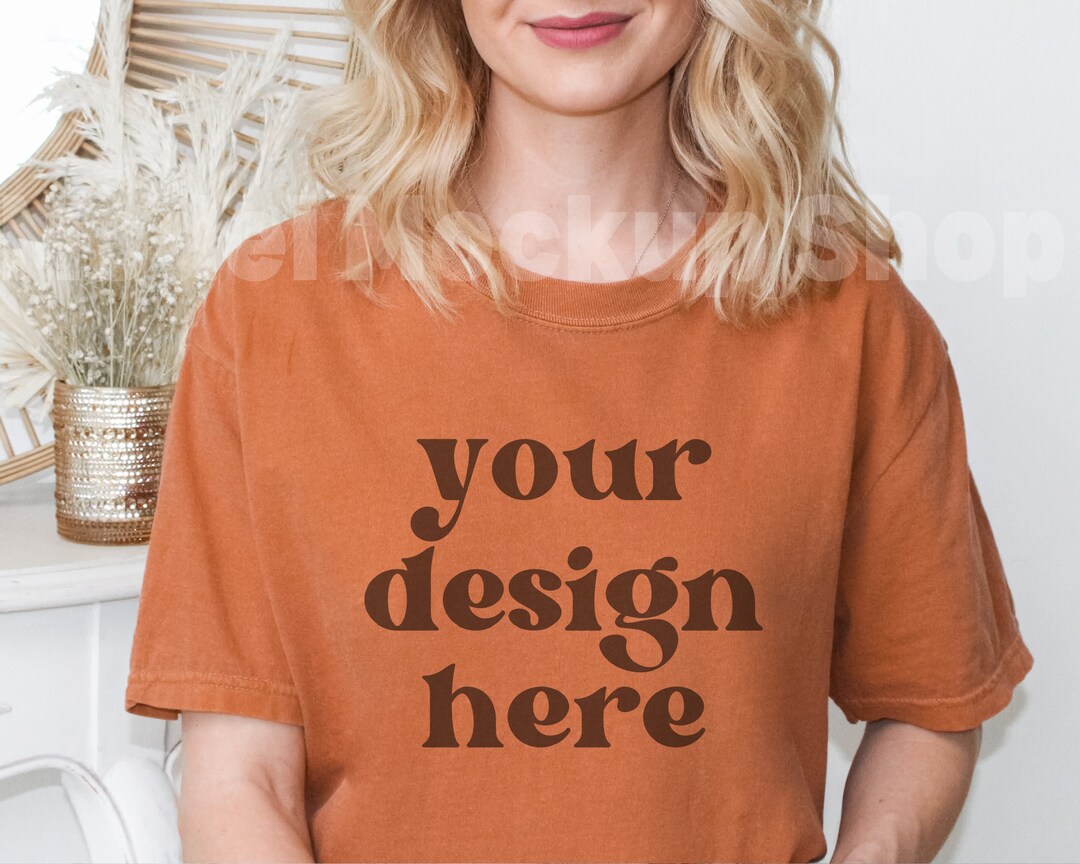 Yam Comfort Colors Mockup, C1717 Yam Shirt, Comfort Colors Yam Shirt ...
