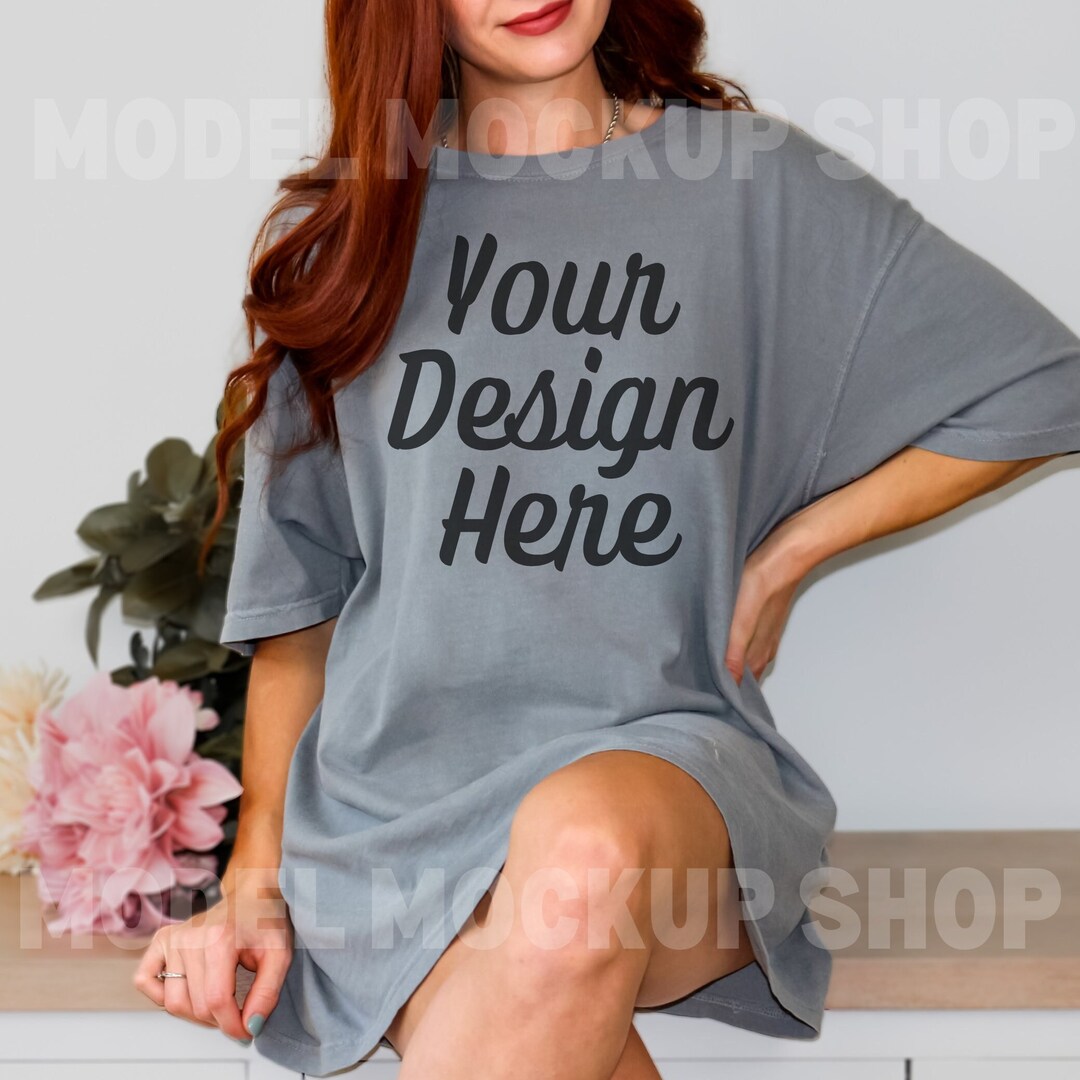 Comfort Colors Mockup Comfort Colors 1717 Mockup Comfort Colors Grey ...