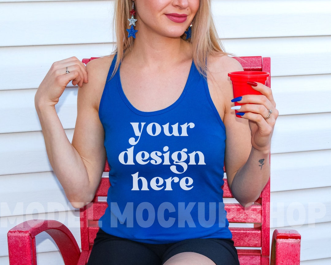 Next Level 1533 Mockup, Royal Blue Mockup, Summer Tank Top Mockup ...