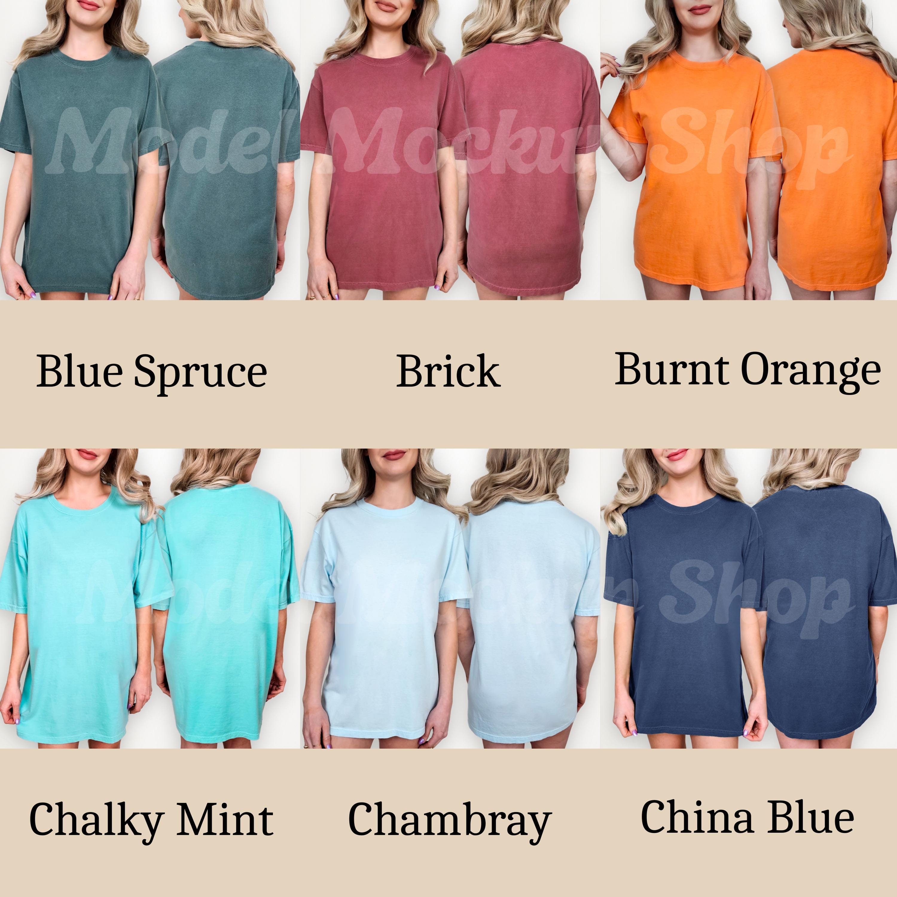 Comfort Colors 1717 Front Back Mockup Bundle, 1717 Tshirt Bundle, Real ...