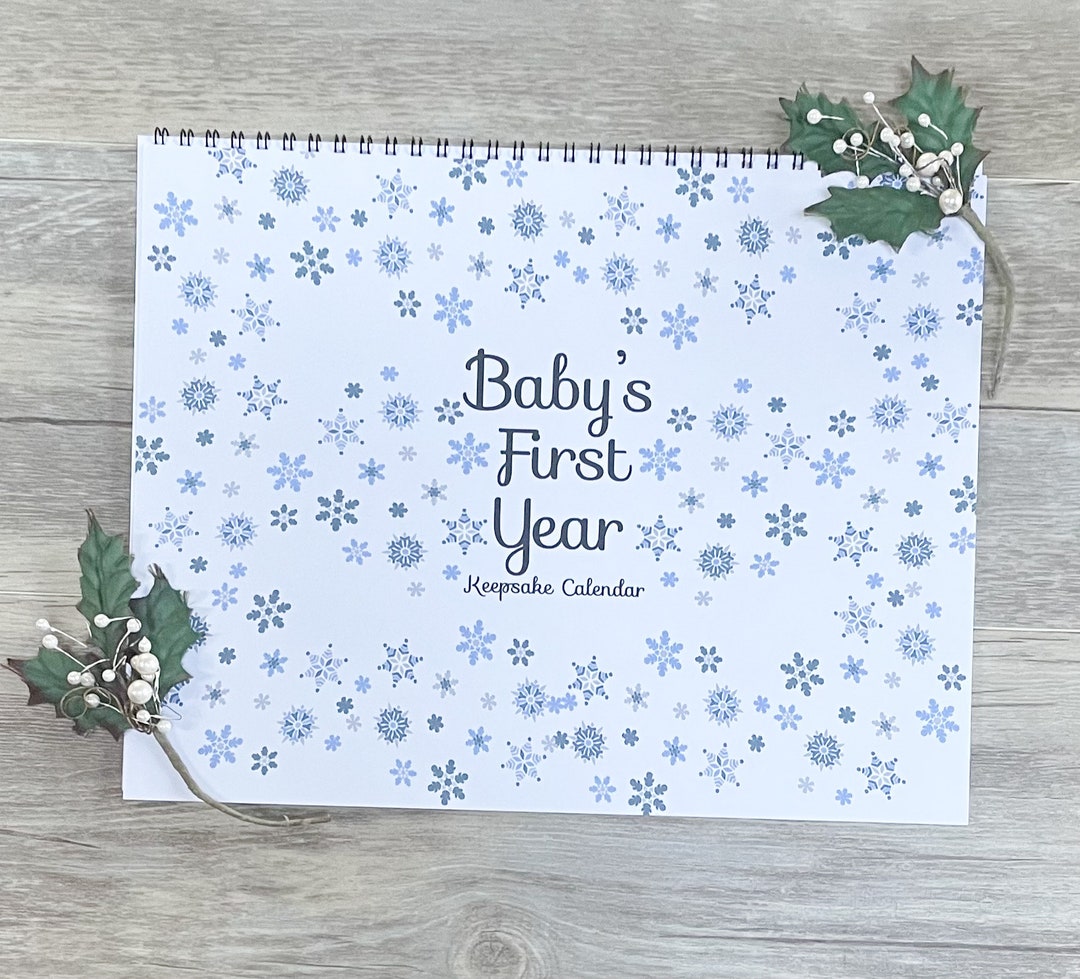 Baby's First Year Keepsake Calendar: Milestone Memory Book - Etsy