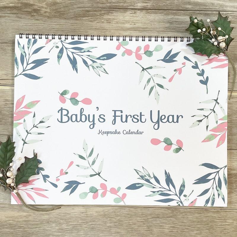 Baby First Year Calendar With Stickers - Etsy