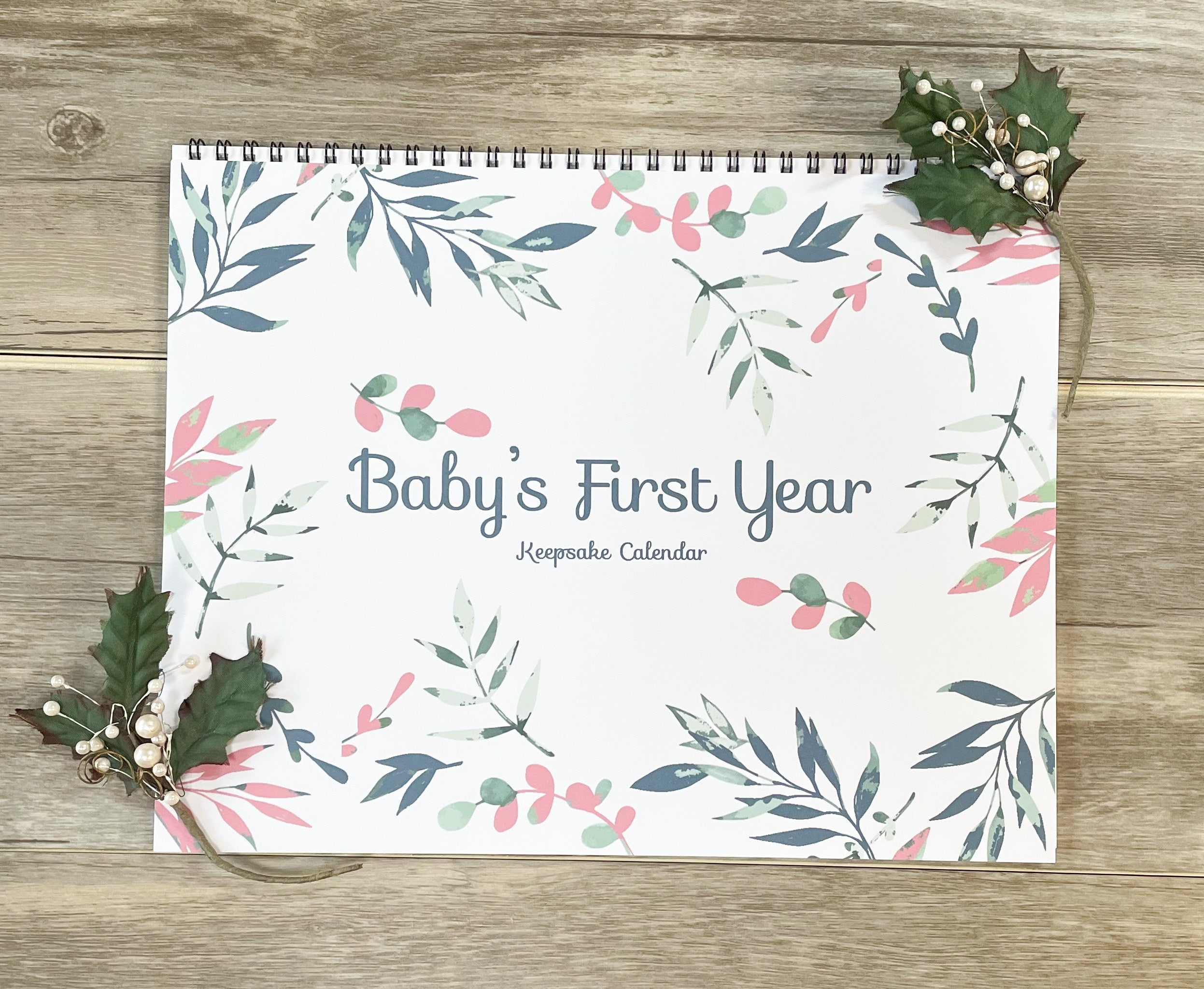 Baby First Year Book Baby First Year Calendar Stickers,Baby Milestones ...