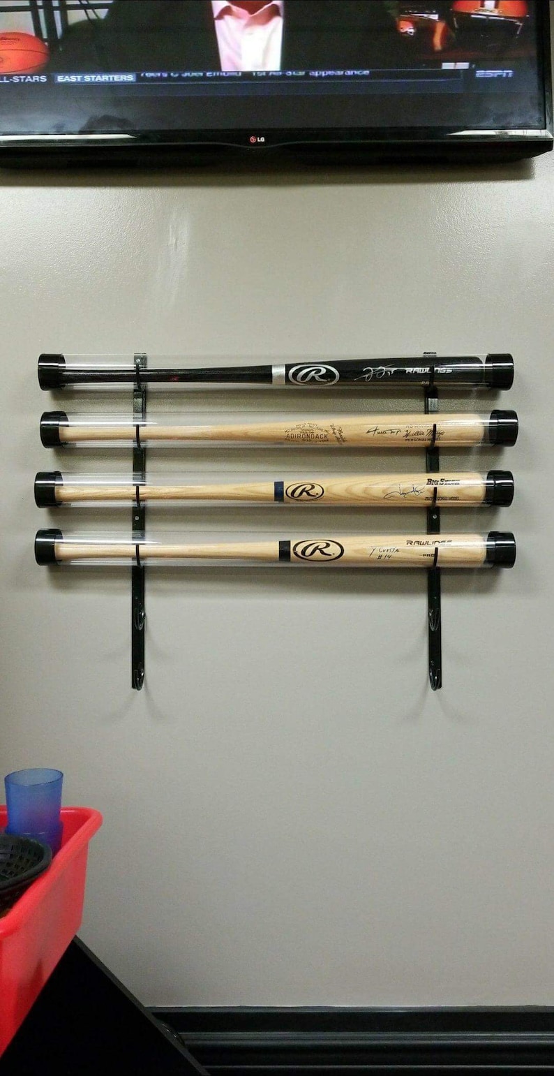 Baseball Bat Display Rack for Display Tubes 8 Bat Display - Etsy