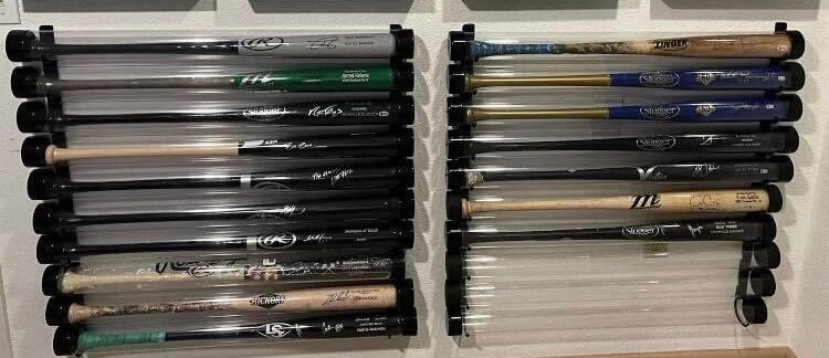 Baseball Bat Display Rack for Display Tubes 10 Bat Display - Etsy
