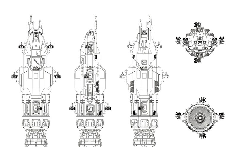 Rocinante Tachi MCRN Corvette Frigate the Expanse 3D Print - Etsy