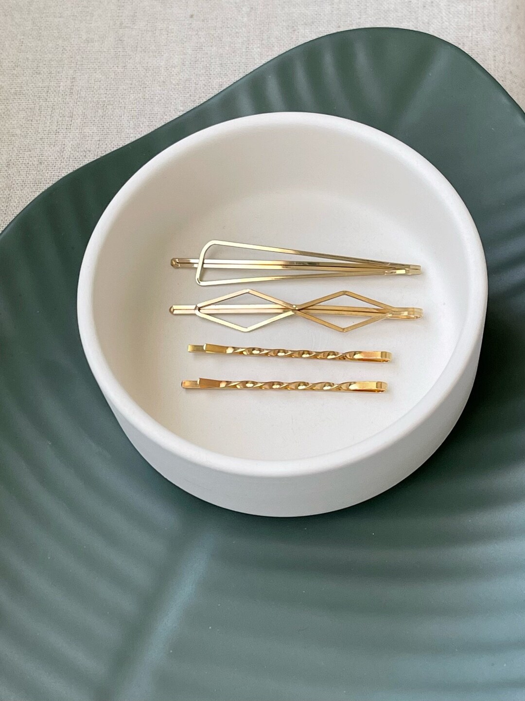 4pcs Geometric Minimalist Bobby Pins Set, Geometric Bobby Pins ...