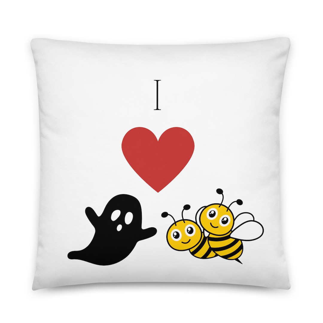 I Love Boo Bees Pillow Happy Halloween, Naughty Sexy Home Decor, Funny ...