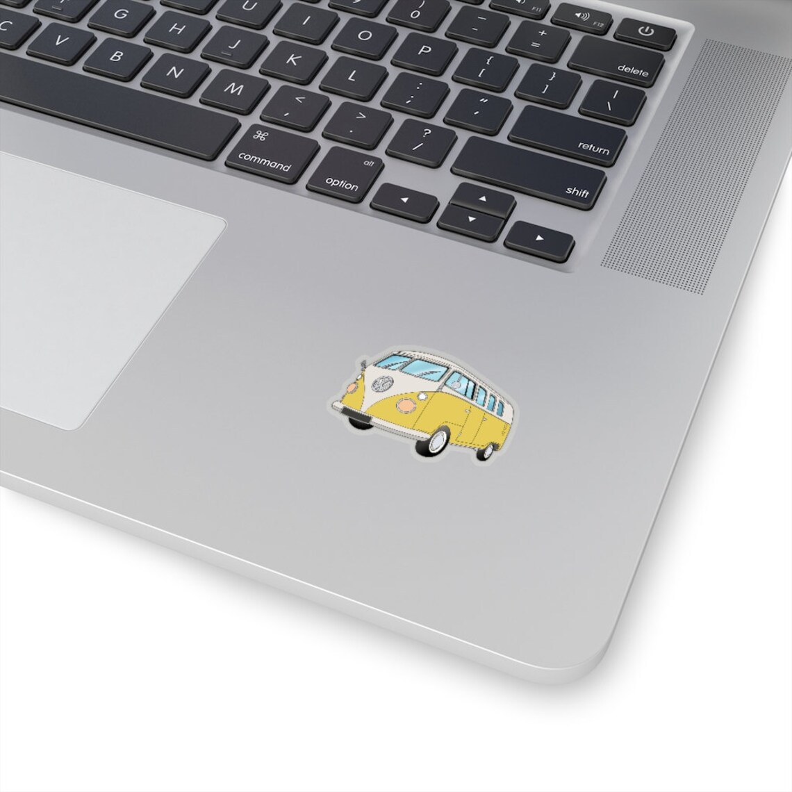 Yellow 70s Van Sticker - Etsy