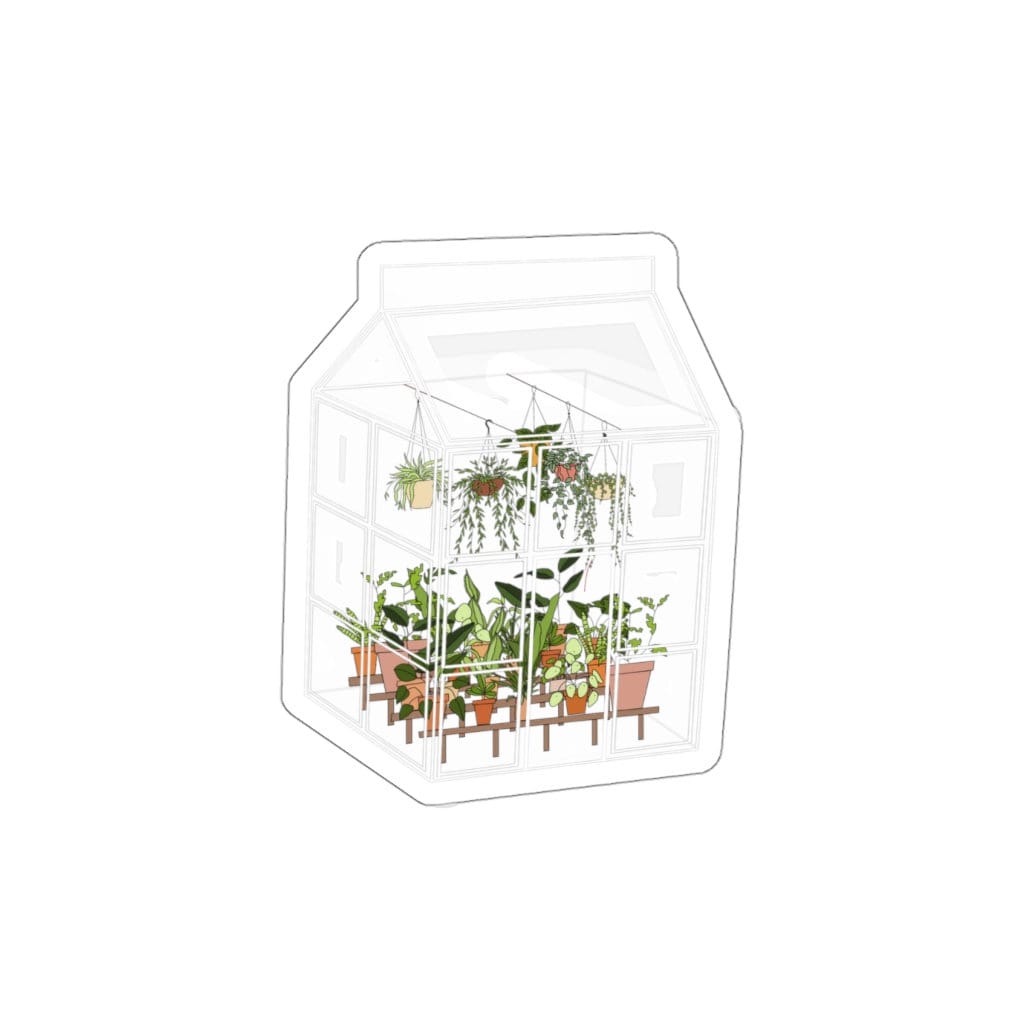 Greenhouse Carton Sticker - Etsy