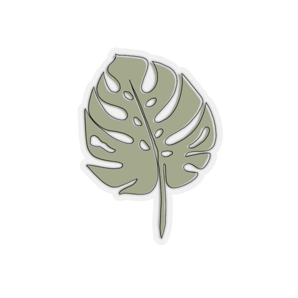 Small Monstera Leaf Sticker - Etsy