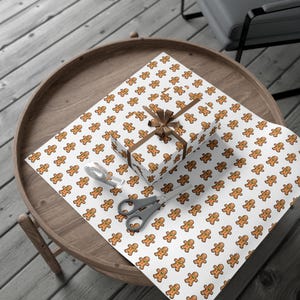Wrapping Paper, Gingerbread Man Gift Wrap Sheets, Christmas Gift Wrap ...