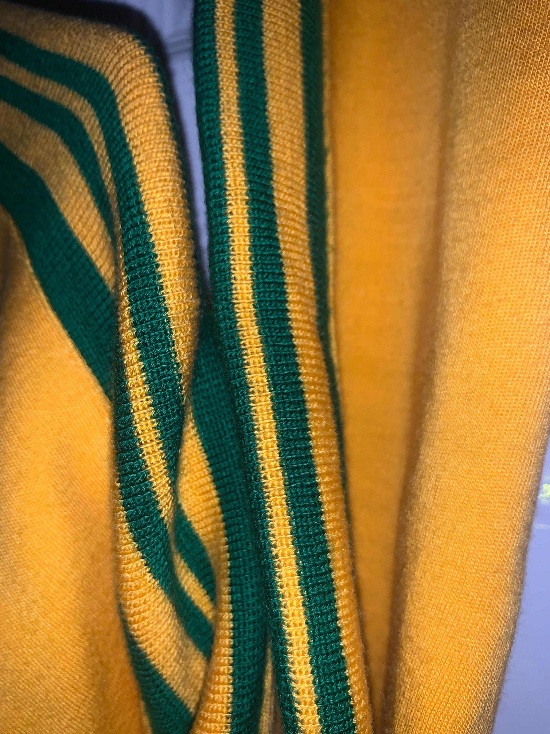 Vintage Jaguar Green & Yellow Track Jacket. Size Large.full Zip. Yellow ...