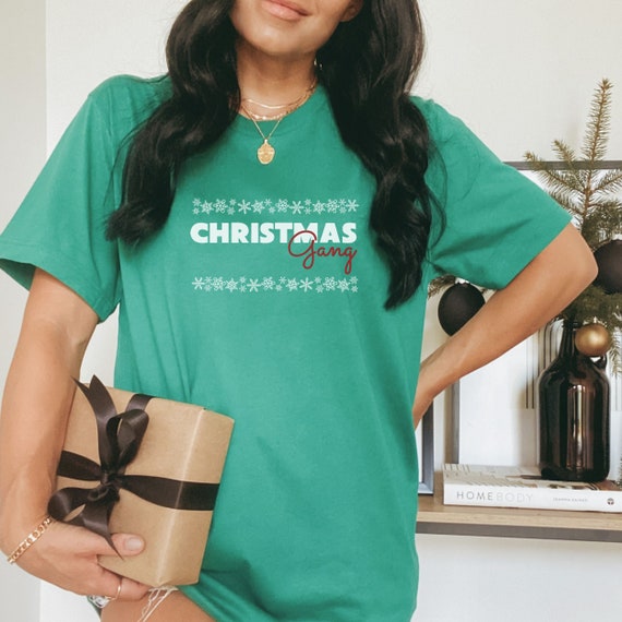 Christmas Gang Tee Xmas Gang Christmas Graphic Tee Merry - Etsy