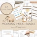 Seasonal Morning Menu Covers Morning Time Binder Covers - Etsy
