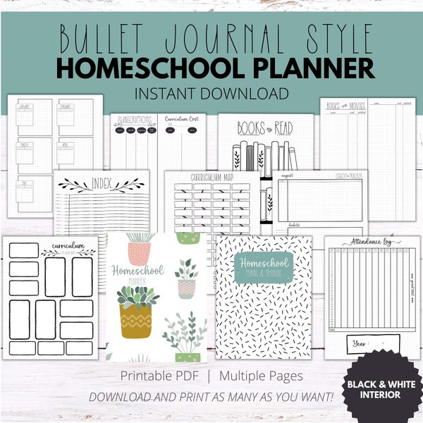 Homeschool Planner - Etsy