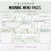 Homeschool Morning Menu Calendar Pages | Morning Time (PDF) - Etsy
