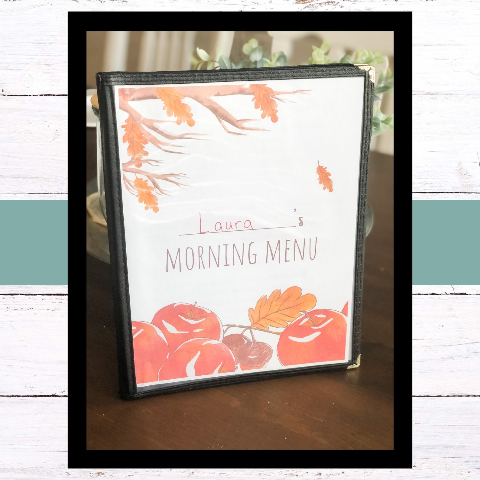 Seasonal Morning Menu Covers Morning Time Binder Covers - Etsy