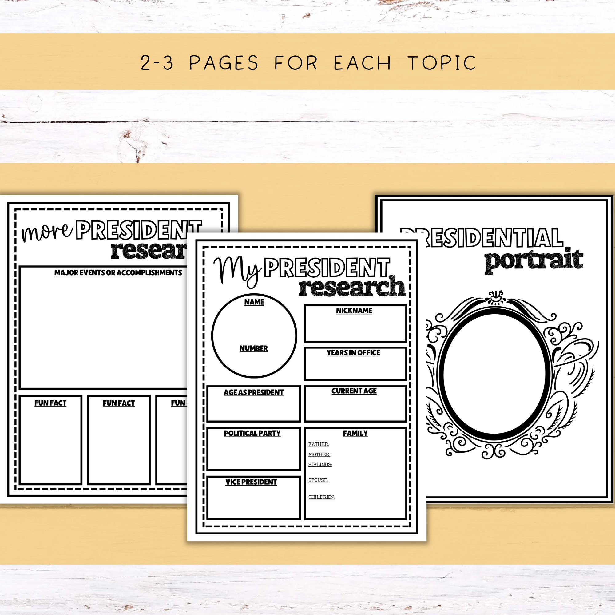 Research Worksheet Bundle | Printable Research Template | Essay ...