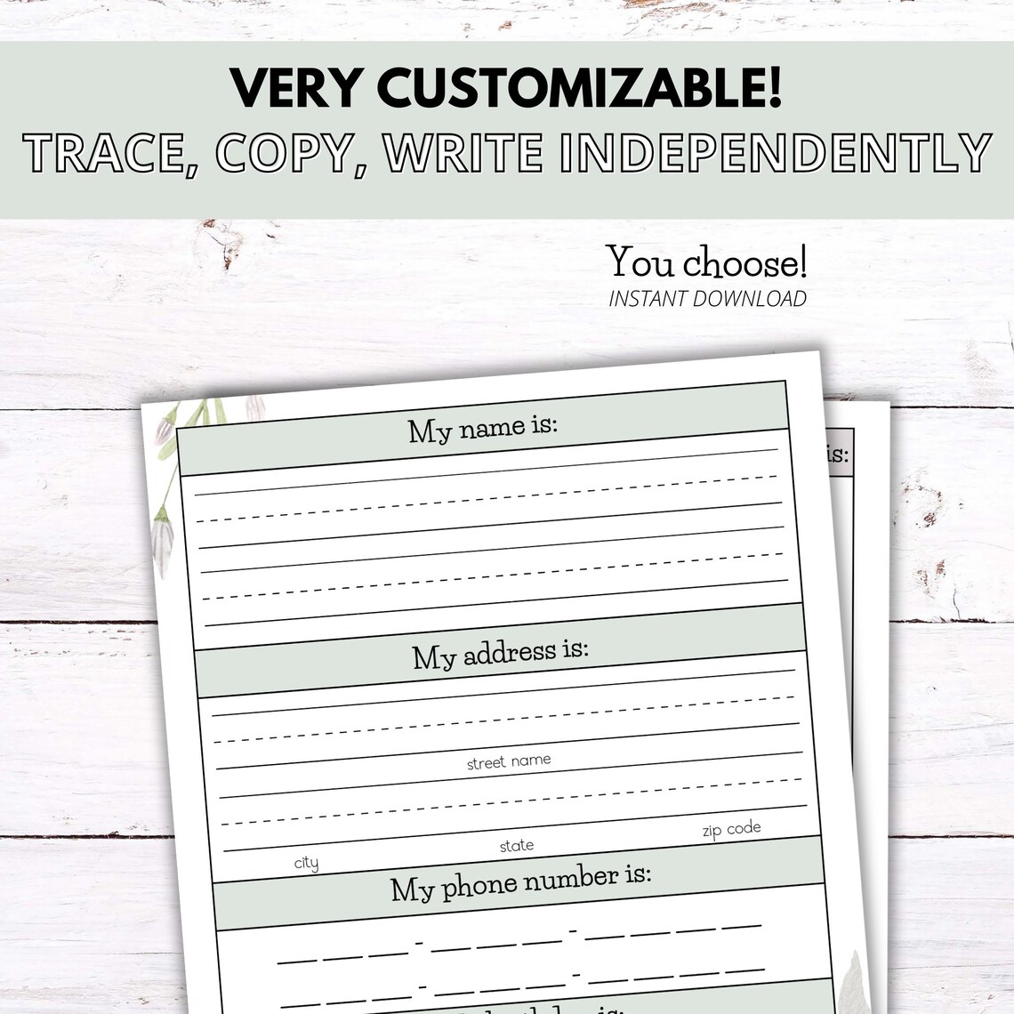 Morning Menu Pages Homeschool Morning Menu Calendar Pages - Etsy