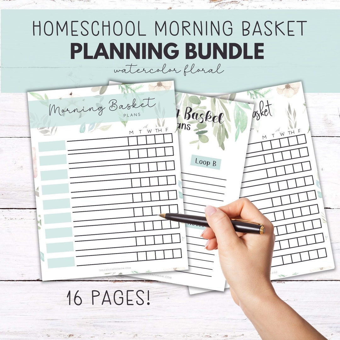Homeschool Morning Basket Schedule | Morning Basket Planner ...