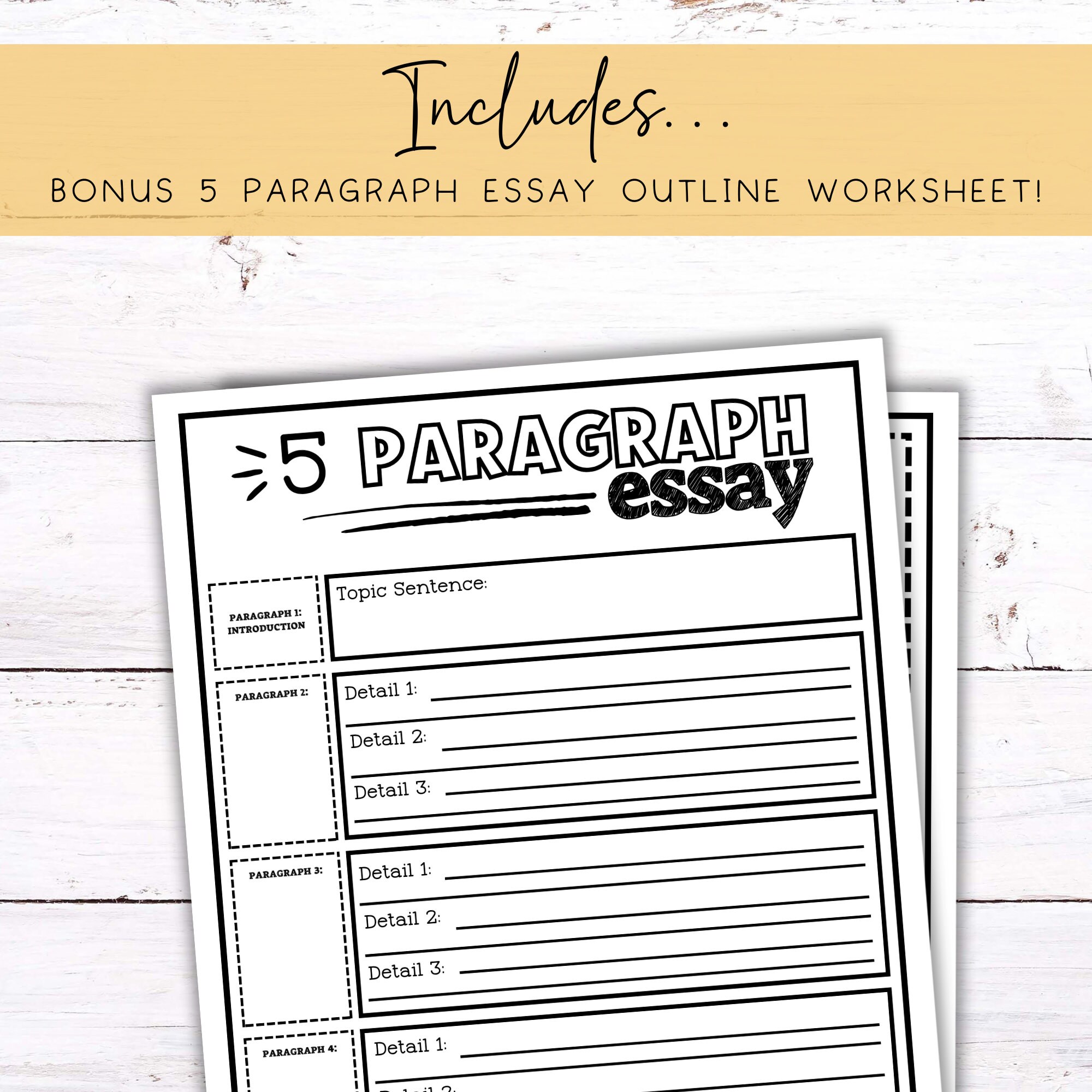 Research Worksheet Bundle Printable Research Template Essay ...