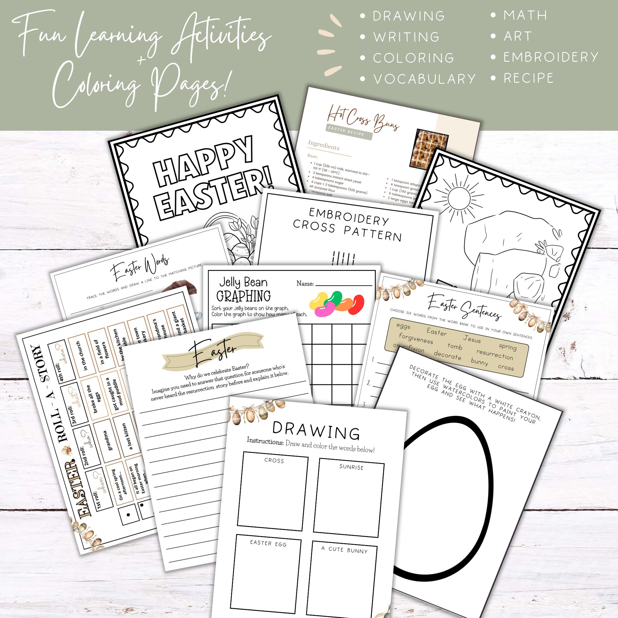 Easter Bundle | Morning Menu | Easter Activities - Etsy