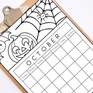 Monthly Calendar Set | Coloring Calendar | Homeschool Morning Menu ...