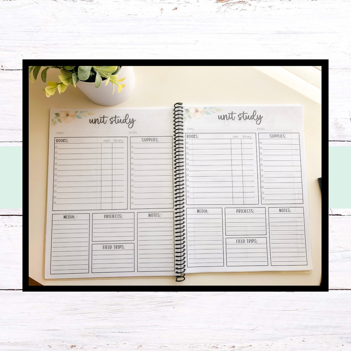 Homeschool Planner Undated Planner Homeschool Trackers - Etsy