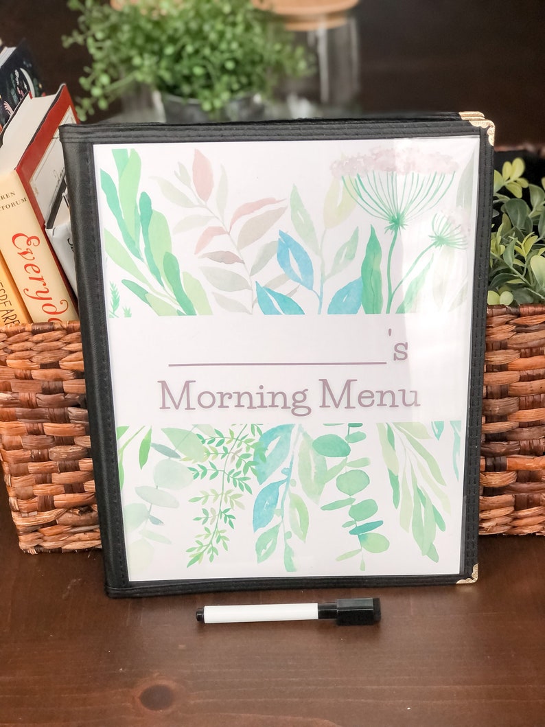 Homeschool Morning Menu Calendar Pages | Morning Time (PDF) - Etsy