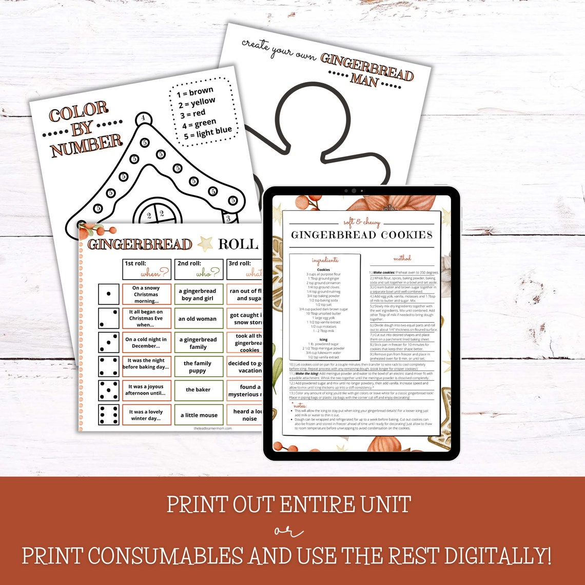 Gingerbread Unit Study Gingerbread House Template - Etsy