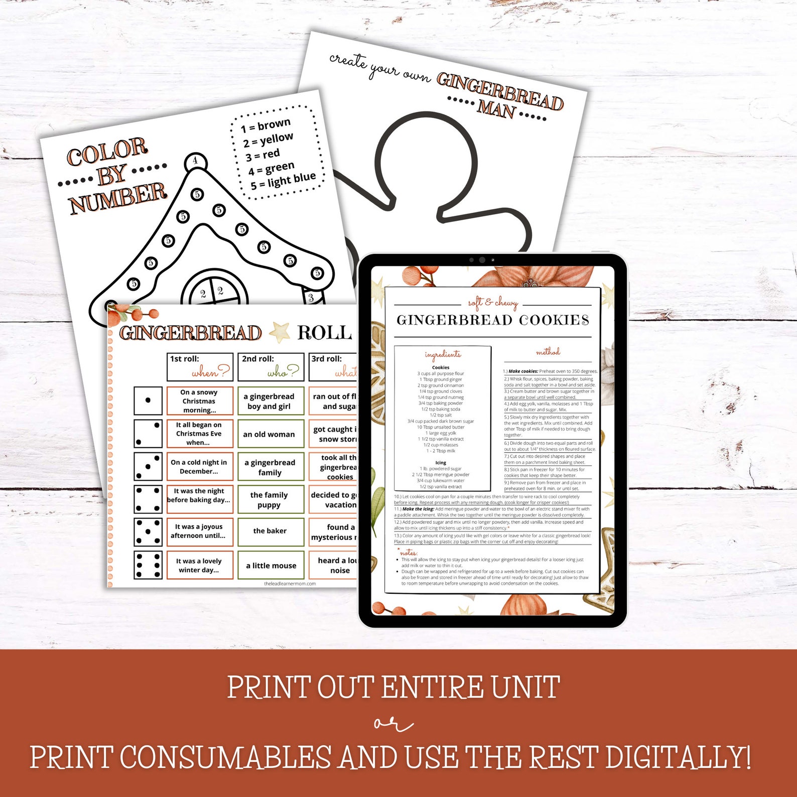 Gingerbread Unit Study Gingerbread House Template - Etsy