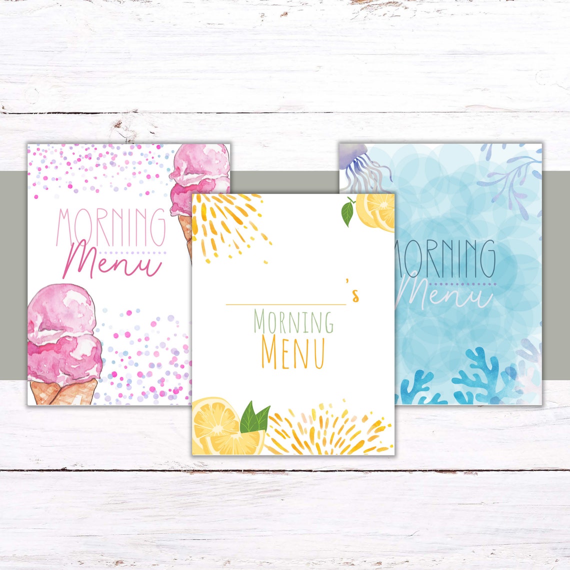 Seasonal Morning Menu Covers Morning Time Binder Covers - Etsy