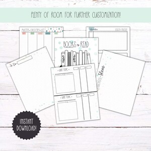 Watercolor Dots Printable Homeschool Planner | Dot Journal Planner ...