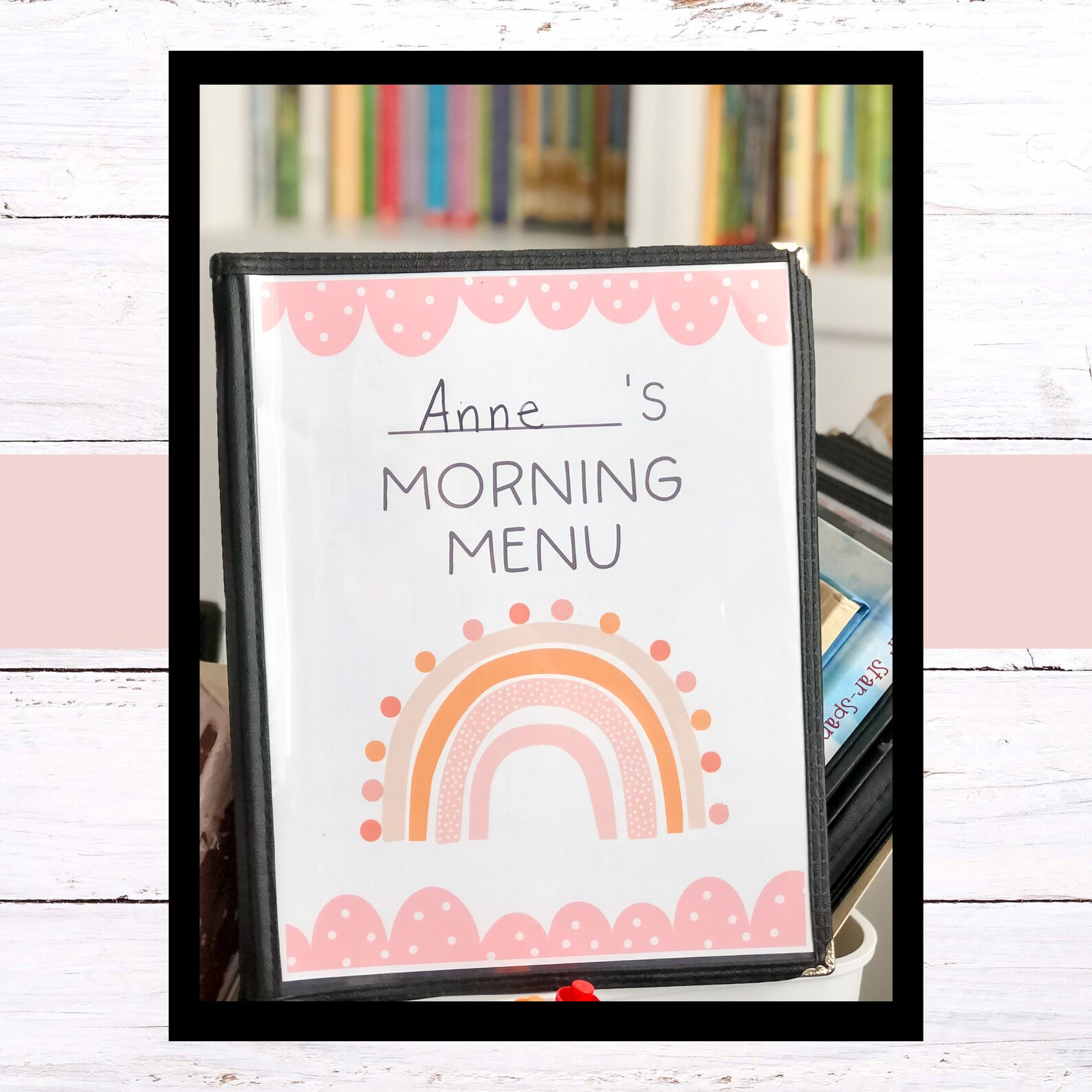 Morning Menu Pages Homeschool Morning Menu Calendar Pages - Etsy