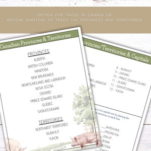 Morning Menu Pages - on the Farm | Calendar Pages | Homeschool Morning ...