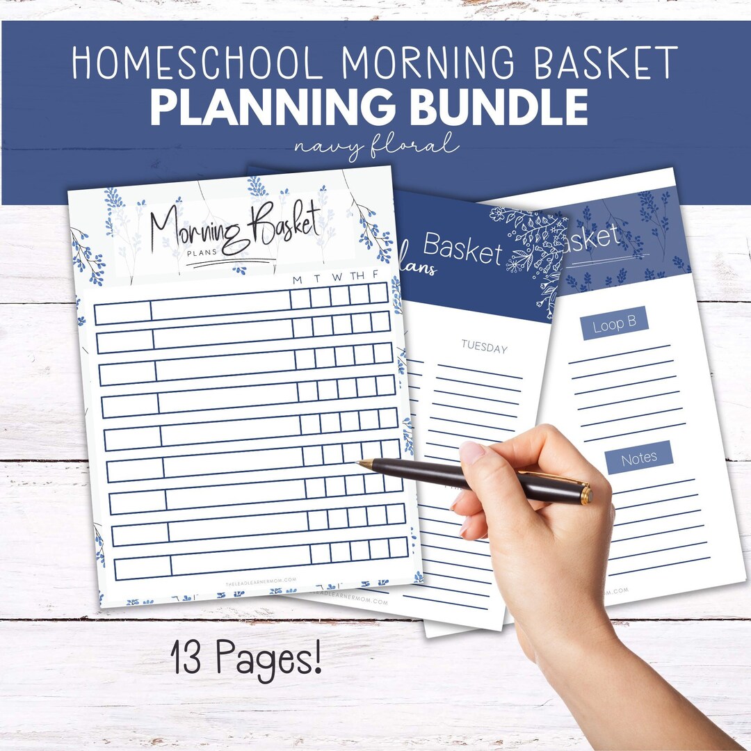 Homeschool Morning Basket Schedule | Morning Basket Planner ...