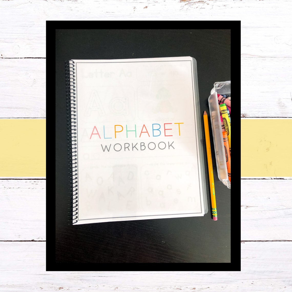 Alphabet Workbook Letter of the Week Alphabet Cards - Etsy