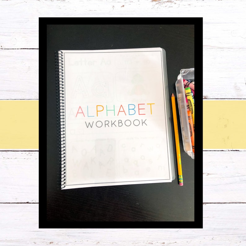 Alphabet Workbook Letter of the Week Alphabet Cards - Etsy