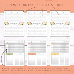 Homeschool Planner | Undated Planner | Homeschool Trackers | Printable ...