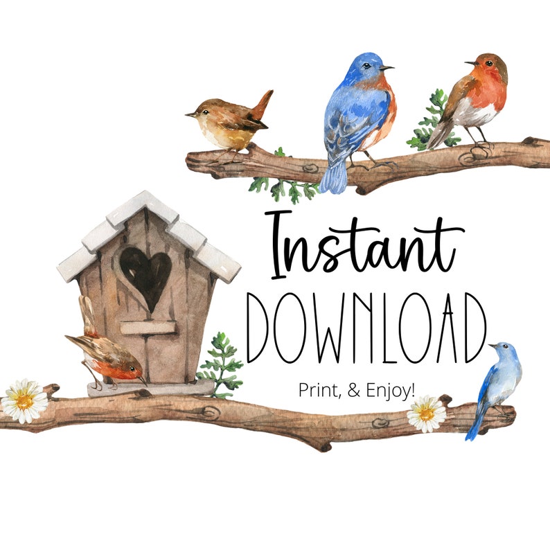 Beautiful Bird Calendar Pages | Homeschool Morning Menu With Calendar ...