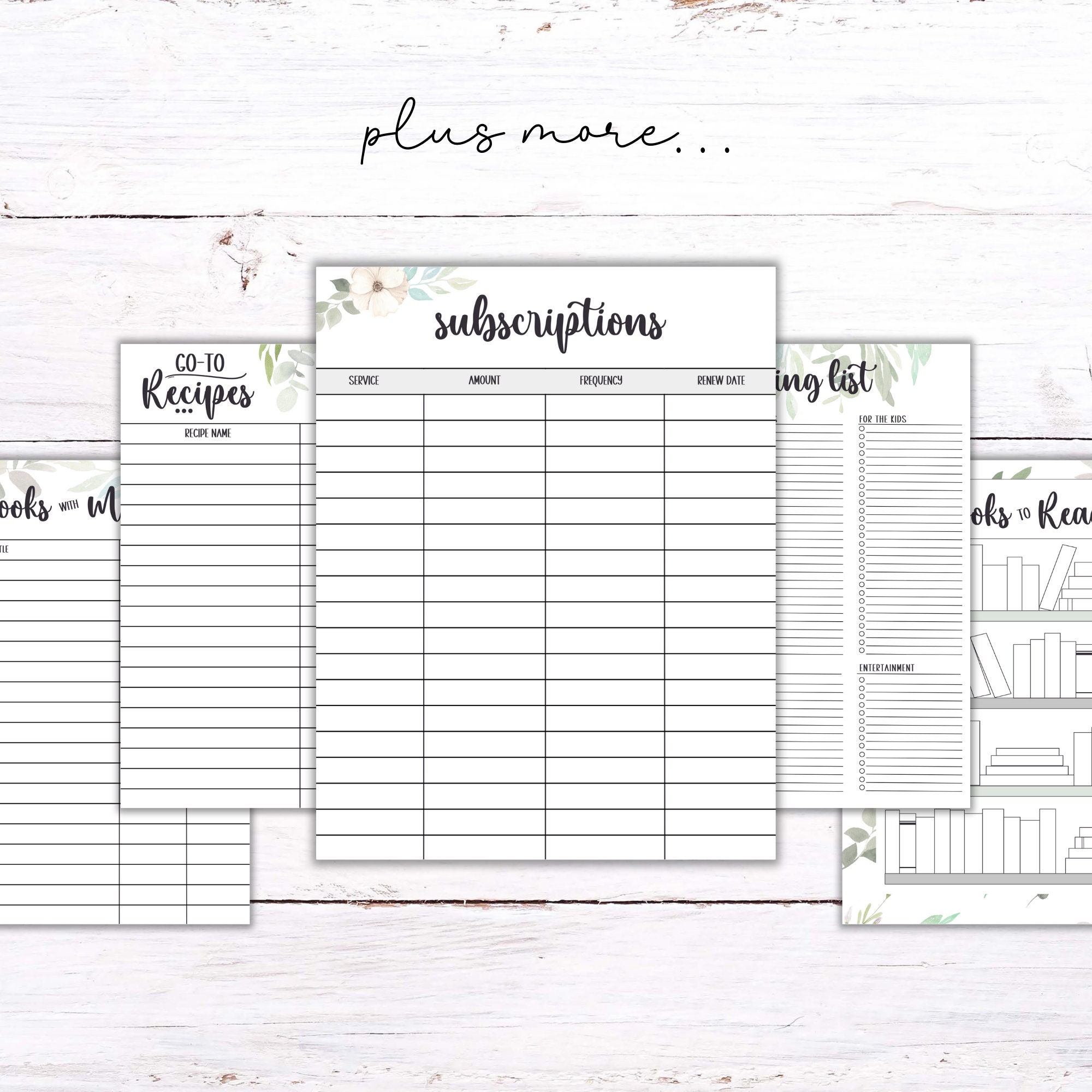 Homeschool Planner Undated Planner Homeschool Trackers Printable ...