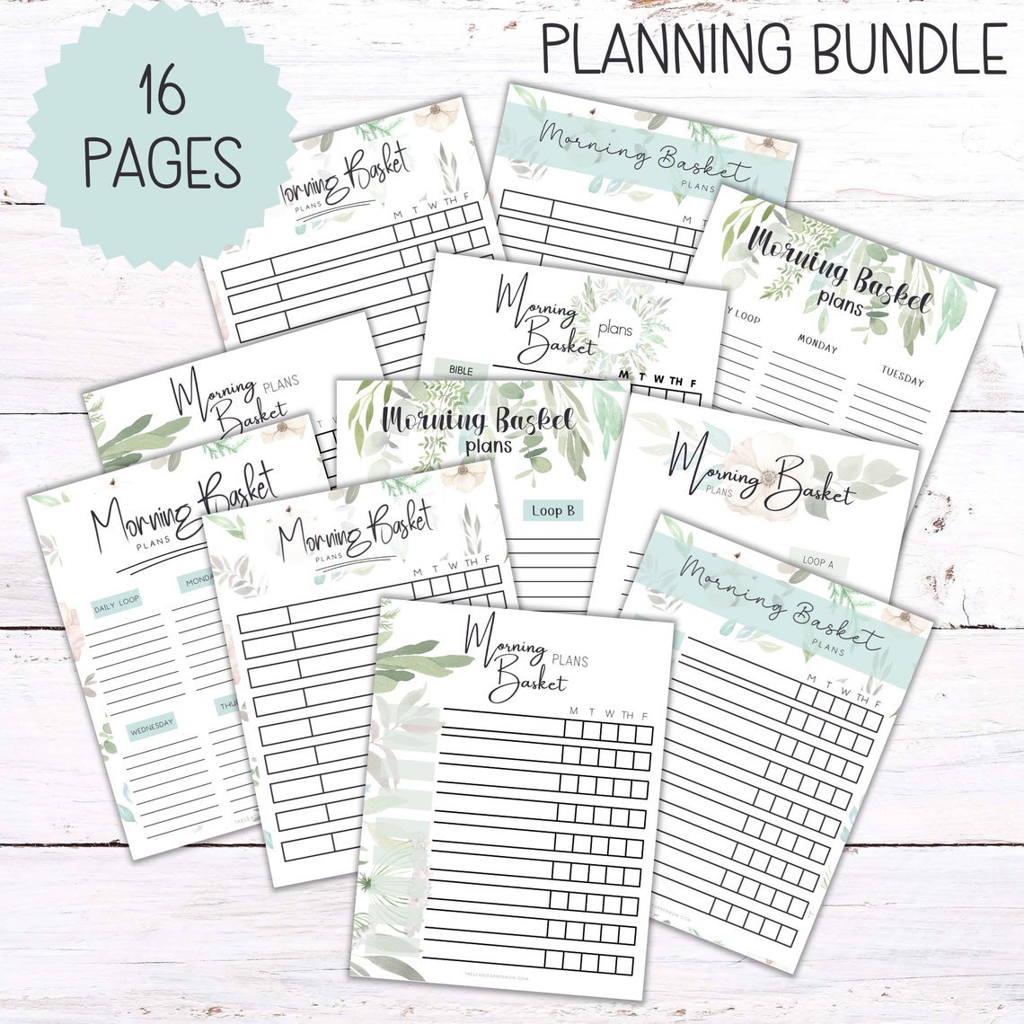 Homeschool Morning Basket Schedule Morning Basket Planner - Etsy