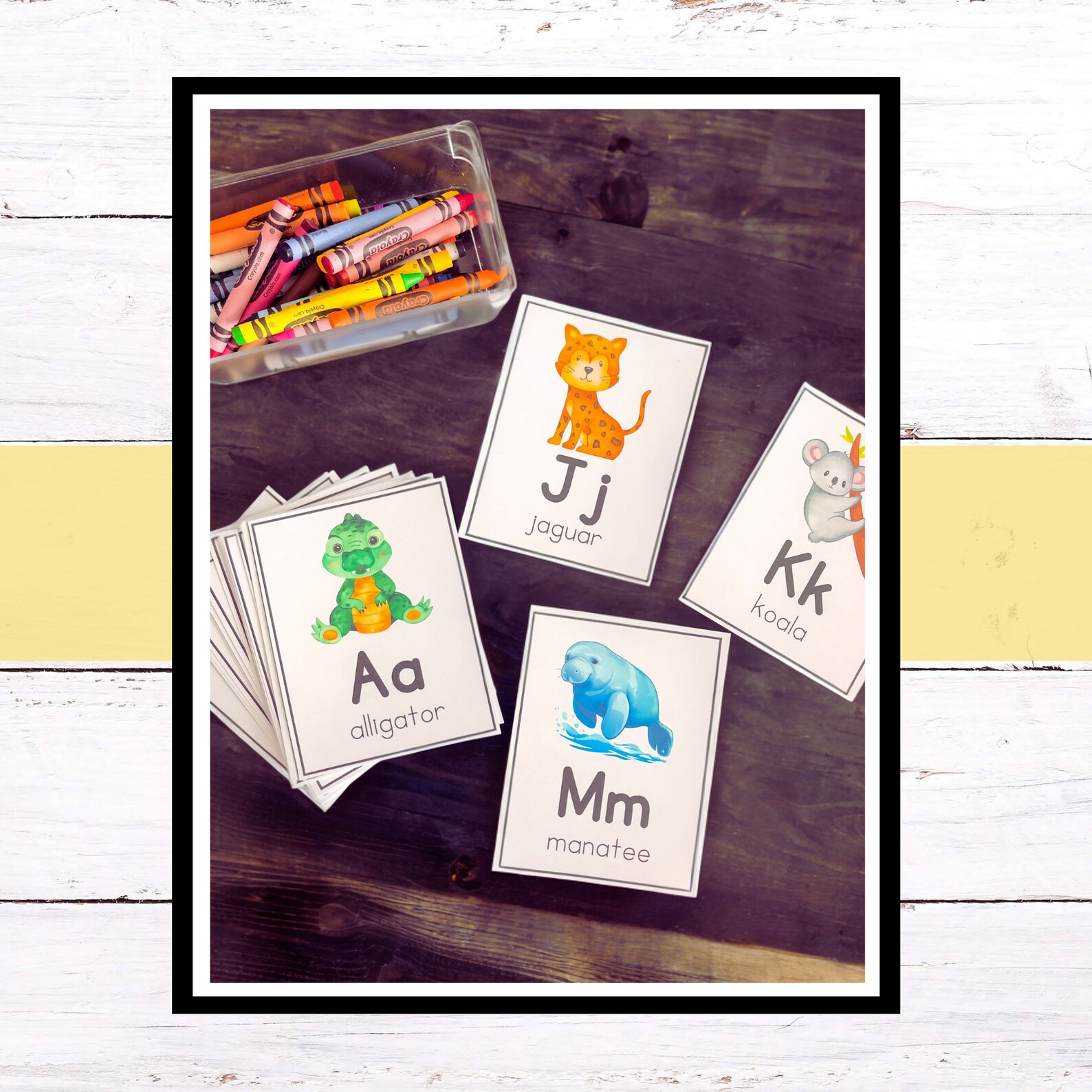 Printable Alphabet Flashcards | Letter of the Week Cards - Etsy