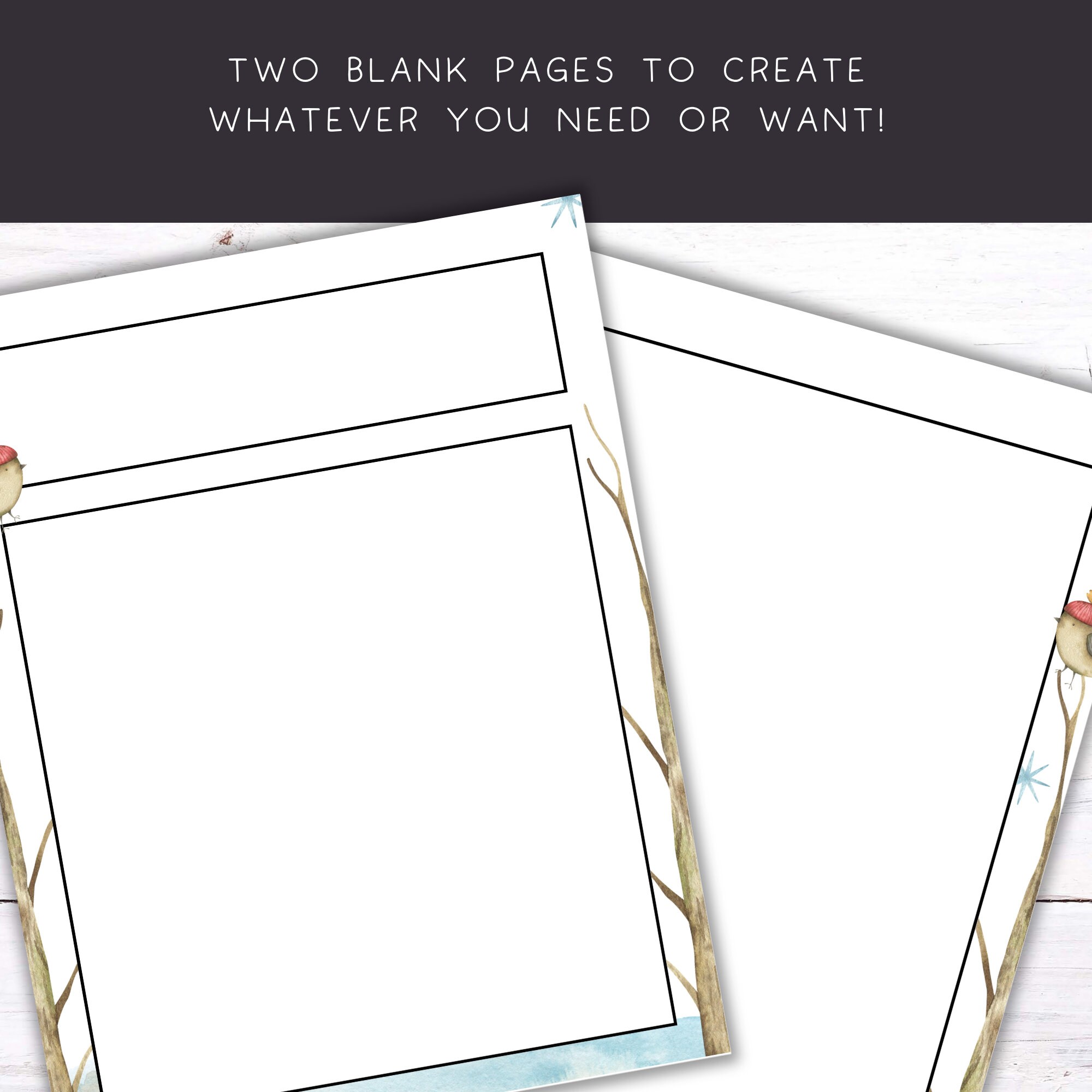 January Bundle | Morning Menu | Winter Themed Printables - Etsy